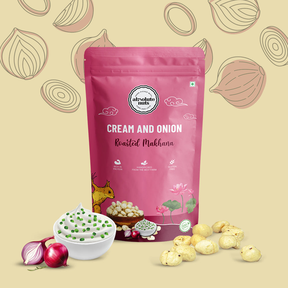 Buy Cream & Onion Makhana (60g) – Healthy & Tasty Snack Online – The ...